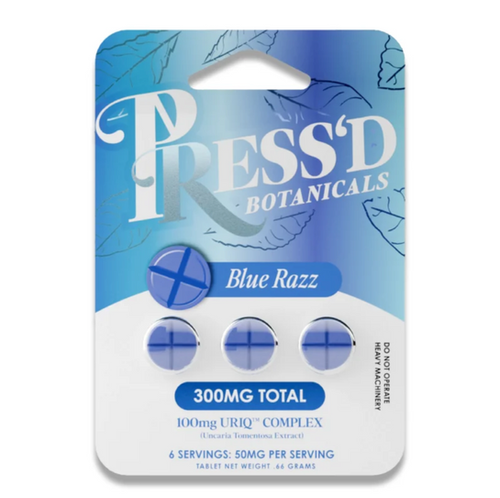 PRESSED BOTANICALS 100MG URIQ TABLET 3CT | Regime Vape & Smoke