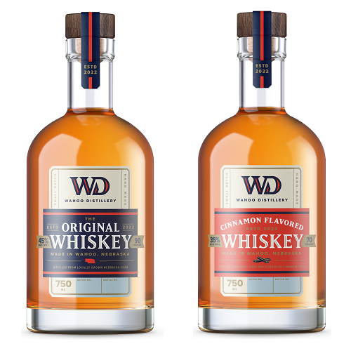 Original & Cinnamon Flavored Whiskey Package | Wahoo Distillery