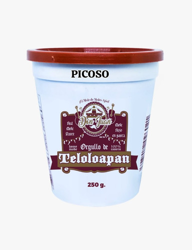 Caja con 36 piezas de 250 kg de mole rojo don juan picoso.. | Sabor Chepina