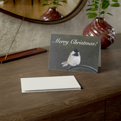 A Chickadee Christmas! | Seasonal Bird Cards| Flocking Around