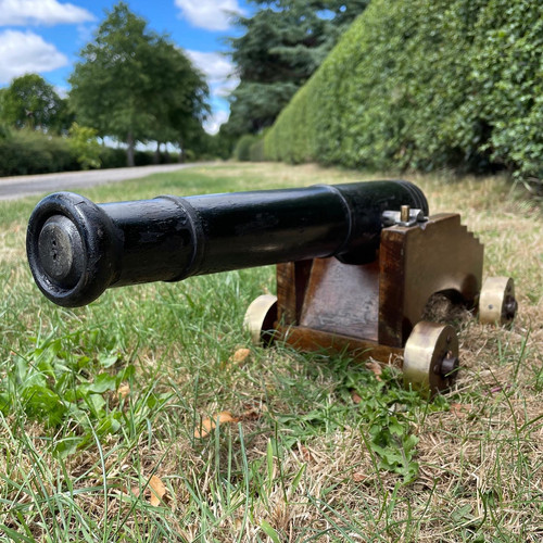 Pair of Large Scratch Built Model Navel Cannons | R.J. Maypole