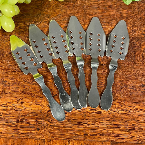 Set of 6 French Absinth Spoons | R.J. Maypole