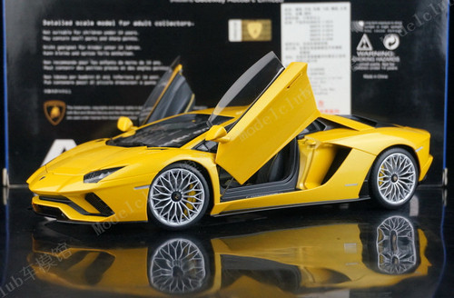 Autoart 1:18 Lamborghini Evantado S LP740 yellow car model | KMT TOYS