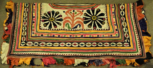 Rabari Camel Blanket in Katab , Applique | 4Creature Comforts