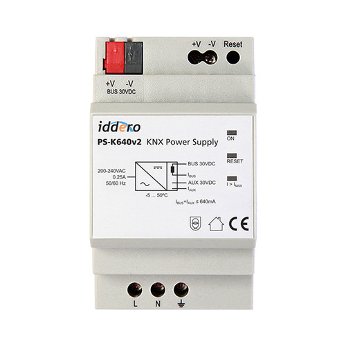 IDDERO PS-K640v2 - Fuente de Alimentación KNX | Divelec Suministros