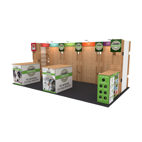 10x20 Custom Premium Laminate Booth | flatworksdisplays