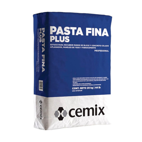 PASTA FINA PLUS BLANCO 20 KGS | Napar Tienda