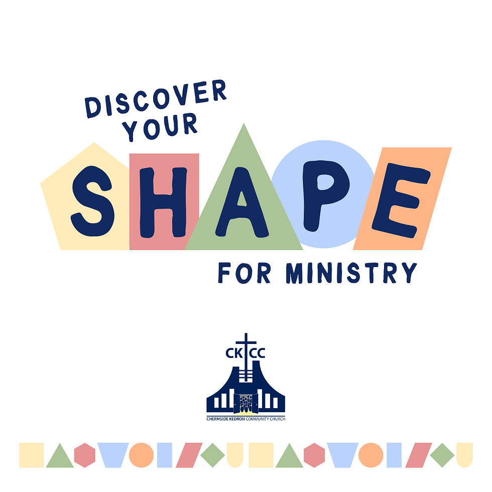 Discover your SHAPE for Ministry (Booklet)