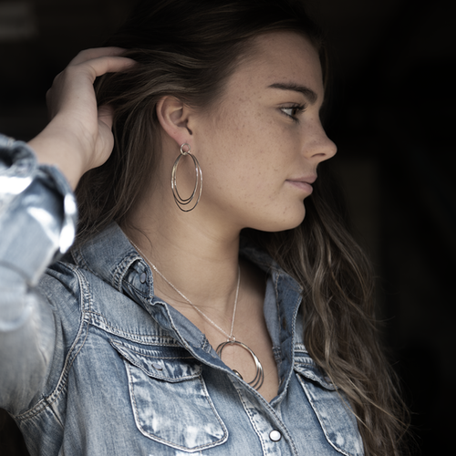 Hula Triple Drop Studs Large | Suzi Lee Jewellery