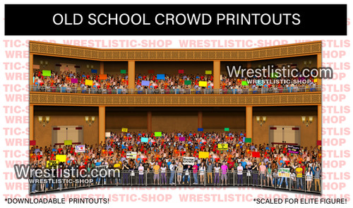 OLD SCHOOL CROWD PRINTOUTS | Wrestlistic Shop