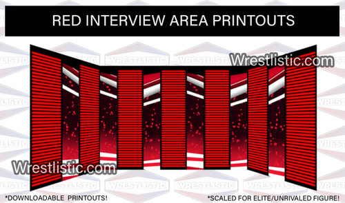 RED INTERVIEW AREA PRINTOUTS | Wrestlistic Shop