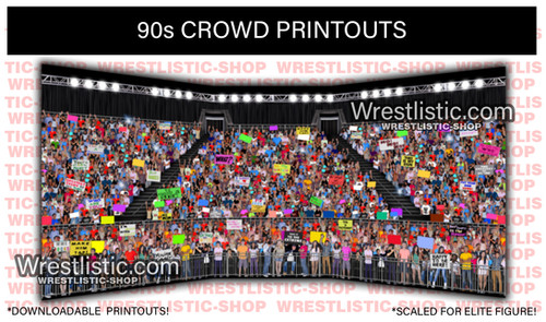 90's STYLE CROWD PRINTOUTS | Wrestlistic Shop