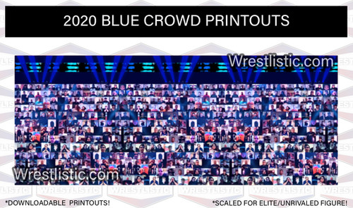 2020 BLUE CROWD PRINTOUTS | Wrestlistic Shop