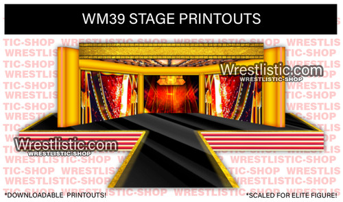 WM39 STAGE PRINTOUTS | Wrestlistic Shop