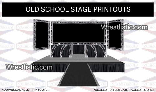 OLD SCHOOL STAGE PRINTOUTS | Wrestlistic Shop