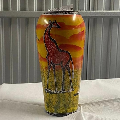 10” Giraffe Vase Hand Carved From Soapstone | The Esther Project