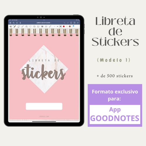 Libreta de Stickers (modelo 1) - Goodnotes | Carla Avilés | Studiescah