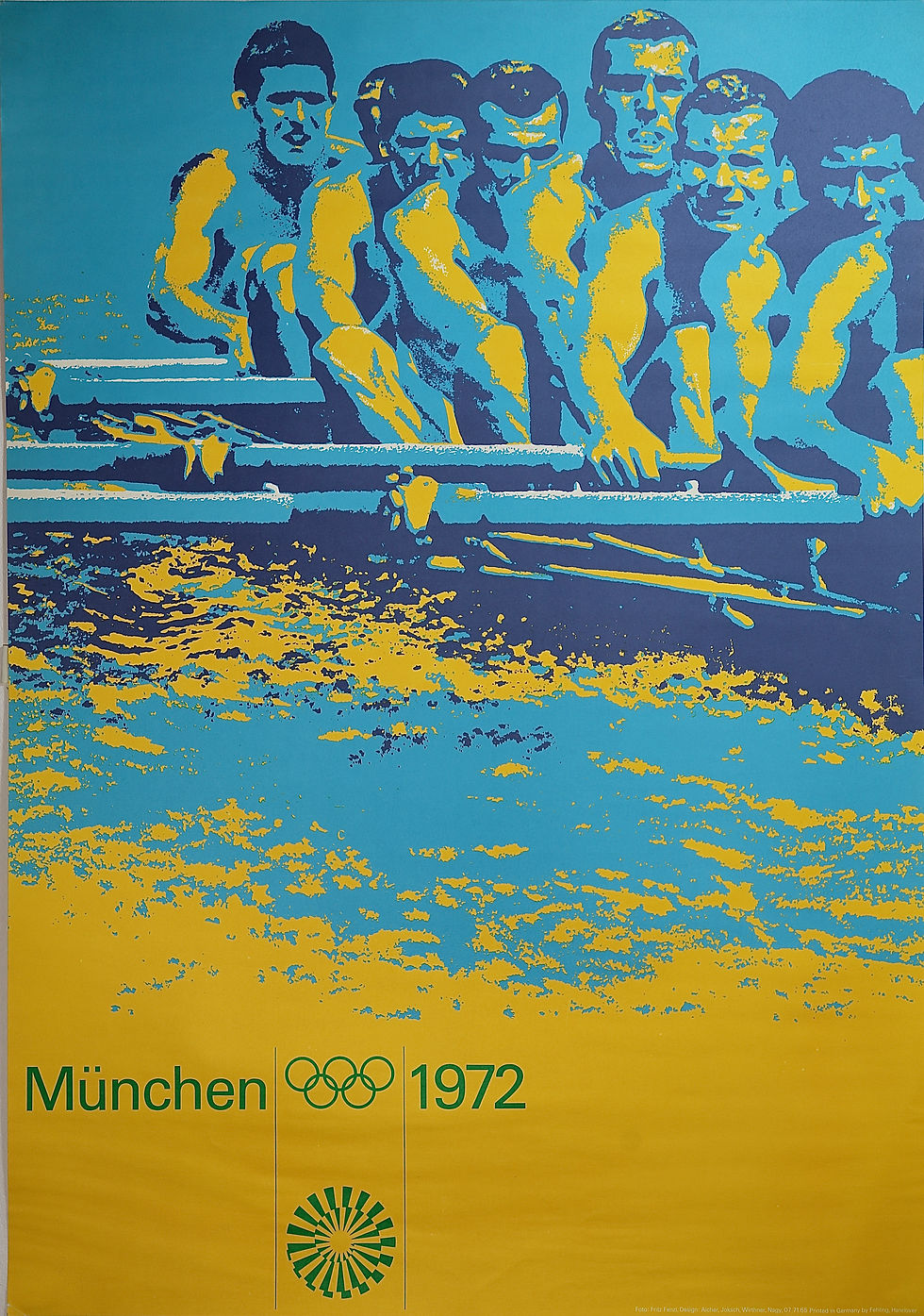 Olympic Poster Vintage 1972 - Rowing - SOLD | Spencer Road Arts