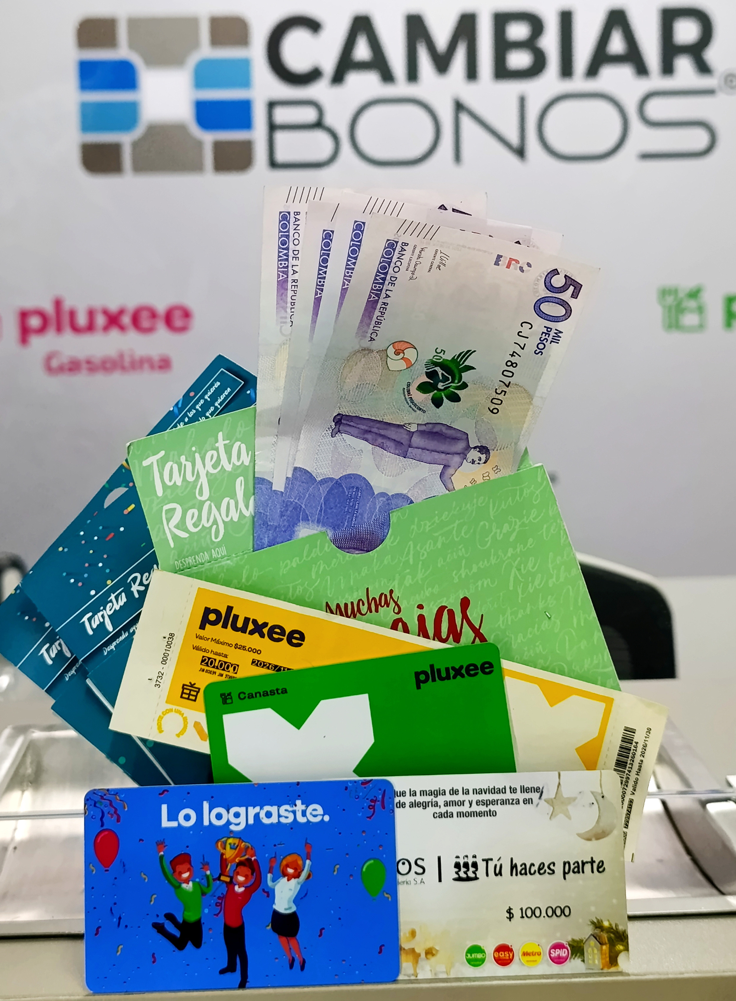 ¿Dónde cambiar bonos Pluxee por efectivo?-Ven a Cambiar bonos tenemos 3 ...