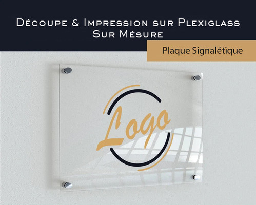 Plaque signalétique en acrylique Personnalisée 5mm | Beaune Gravure