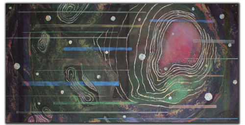 Microcosmic Magic 48 x 24 | Shell Ray Art