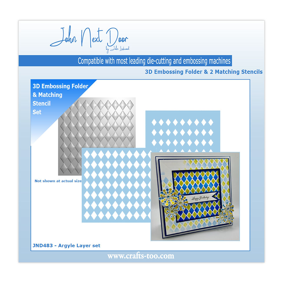 Argyle Layer - 3D Embossing Folder & Stencils By John Next Door ...