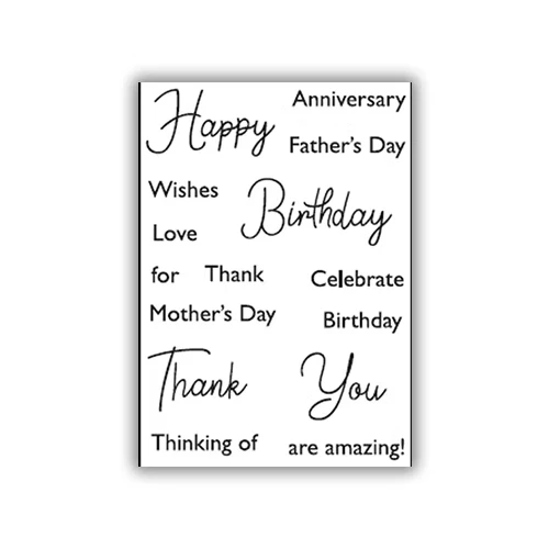 Everyday Sentiments Stamp Set By Julie Hickey | Craftmania