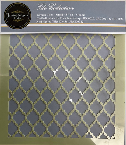 Ornate Small Tiles 8"x 8"Stencil - Tile Collection By Jamie Rodgers ...