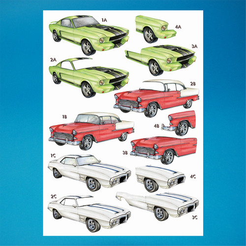 Car Die cut Decoupage - A4 Sheet By Craft Uk | Craftmania
