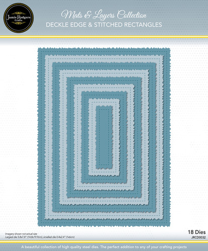 Deckle Edge And Stitched Rectangles Dies - Mats & Layers By Jamie ...
