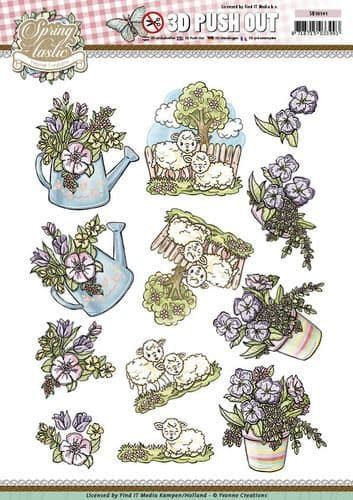 Spring-tastic - 3D Put Out Decoupage By Yvonne Creations | Craftmania