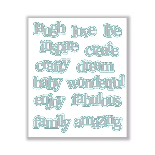 Hazel's Sentiment Medley #5 Die Set By Julie Hickey | Craftmania