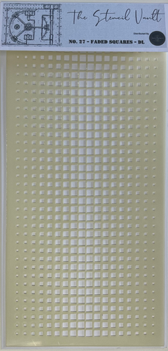No. 27 - Faded Squares - DL Stencil - By The Stencil Vault | Creative ...