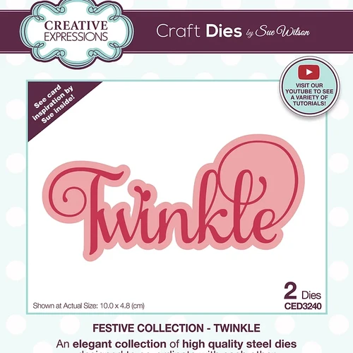 Twinkle - Festive - Craft Die By Sue Wilson | Craftmania
