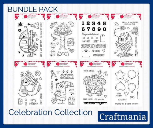 Bundle Pack - Woodware Celebration Stamp Collection | Craftmania