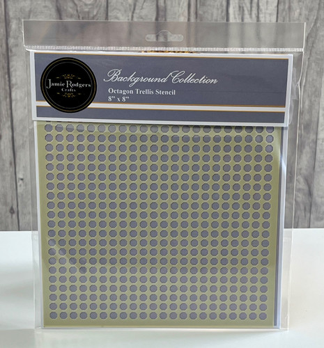 Octagon Trellis Stencil - 8" x 8" By Jamie Rodgers Crafts | Craftmania