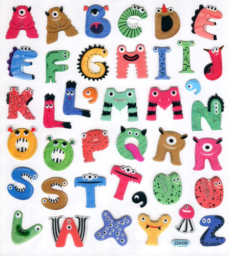 Googly Eyed Alphabet - Foiled Stickers By Habico | Craftmania