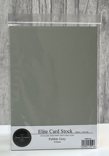 Pebble Grey - Elite Card - 300gsm Pack 10 By Jamie Rodgers Crafts ...