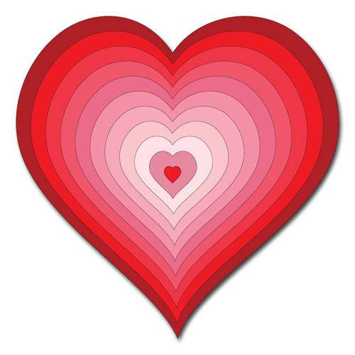 Heart Nesting Dies By Presscut | Craftmania