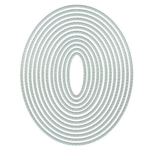 Stitch Dot Ovals Presscut Craft Die Craftmania