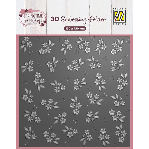Spring Flowers - 3D Embossing Folder By Nellie Snellen | Craftmania
