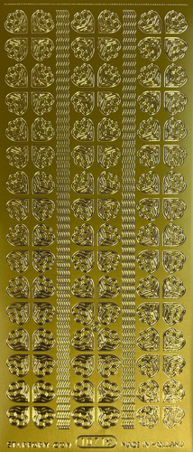Borders & Corners - Gold - Peel Off Sticker By Starform | Craftmania