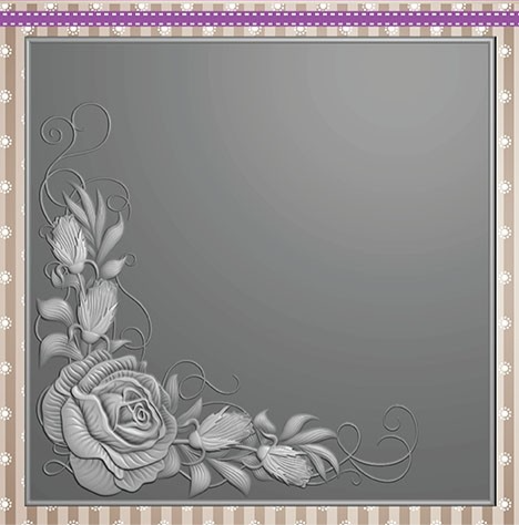 Rose Corner - 3D Embossing Folder By Nellie Snellen | Craftmania