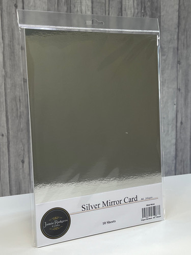 Silver - A4 Mirror Card Pack 10 By Jamie Rodgers Crafts | Craftmania
