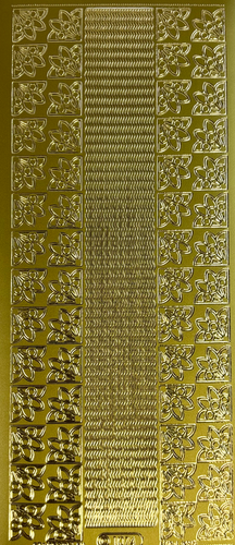 Borders & Corners - Gold Peel Off Sticker By Starform | Craftmania
