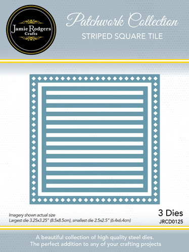 Striped Square Tile Die Set - Patchwork Collection by Jamie Rodgers ...