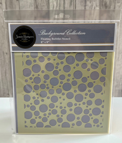 Floating Bubbles Stencil - 8" x 8" By Jamie Rodgers Crafts | Craftmania