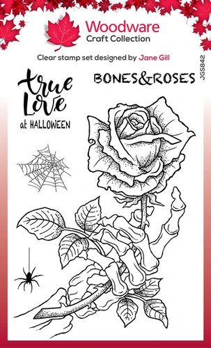 Bones & Rose - 4 in x 6 in Stamp Set By Jane Gill | Craftmania