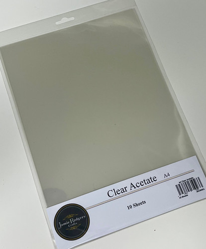 Clear Acetate - A4 Pack Of 10 Sheets By Jamie Rodgers Crafts | Craftmania