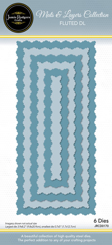 Fluted DL - Mats & Layers Collection by Jamie Rodgers Crafts | Craftmania